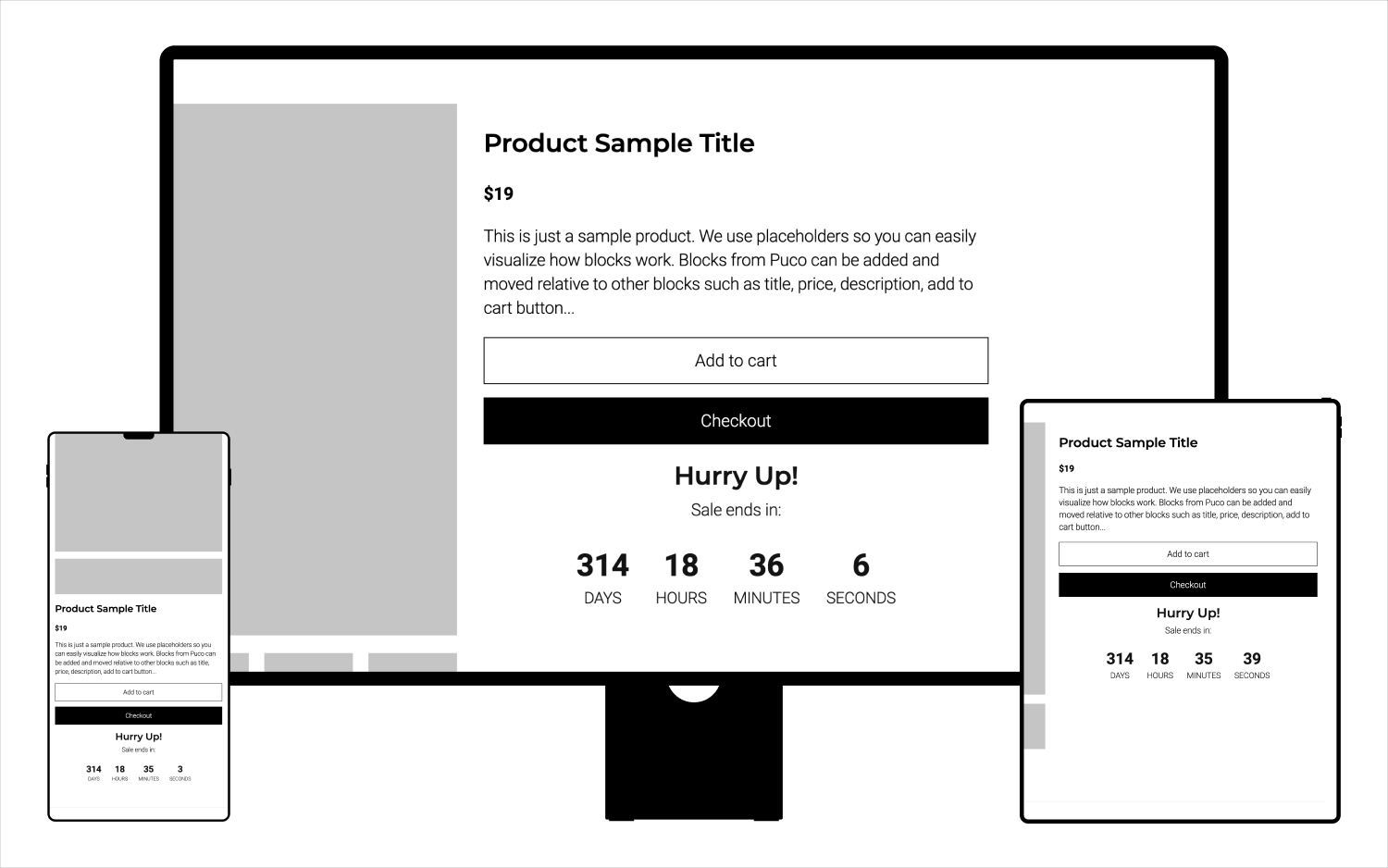 Block: Countdown - Countdown 01 – Puco Sections