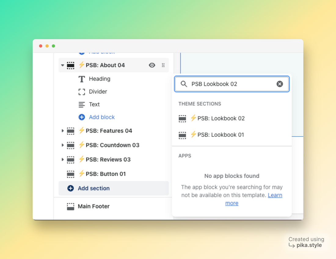 Puco Sections: Theme Sections
