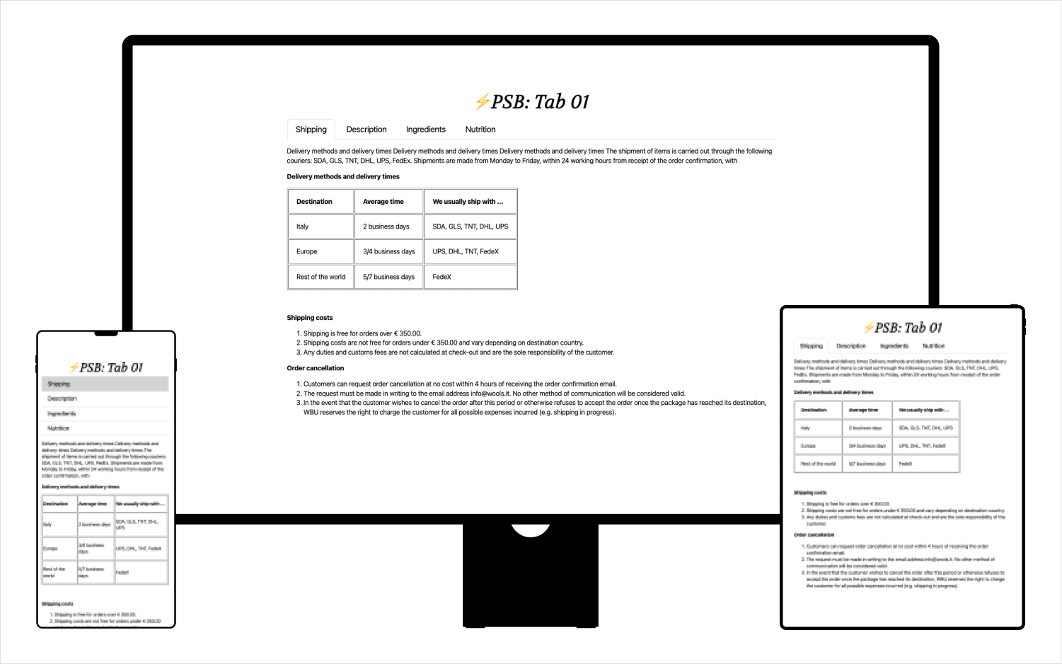 Tab - Tab 01 – Puco Sections